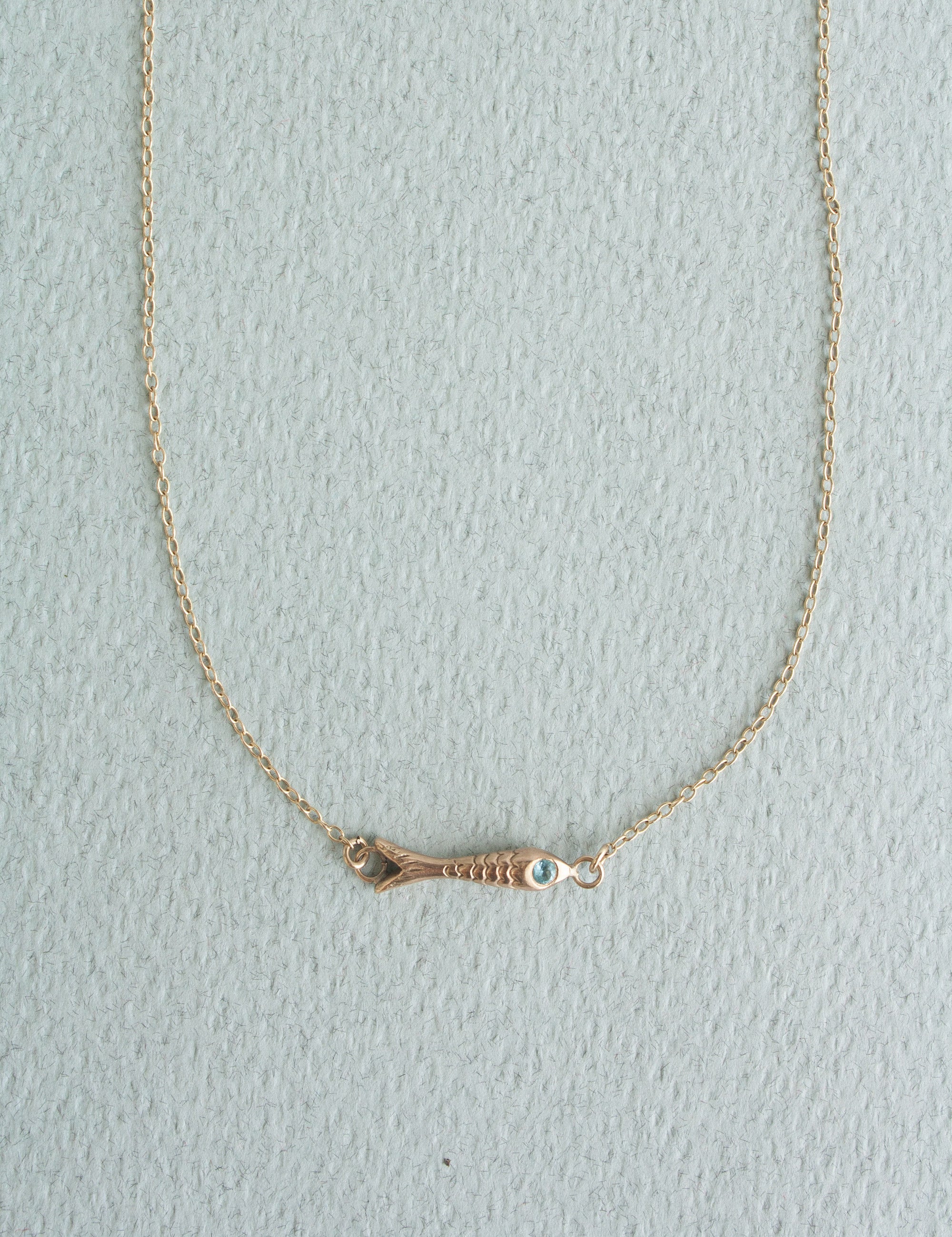 Al Samak (Fish) Necklace, 9kt Solid gold| Adornments by Tashi